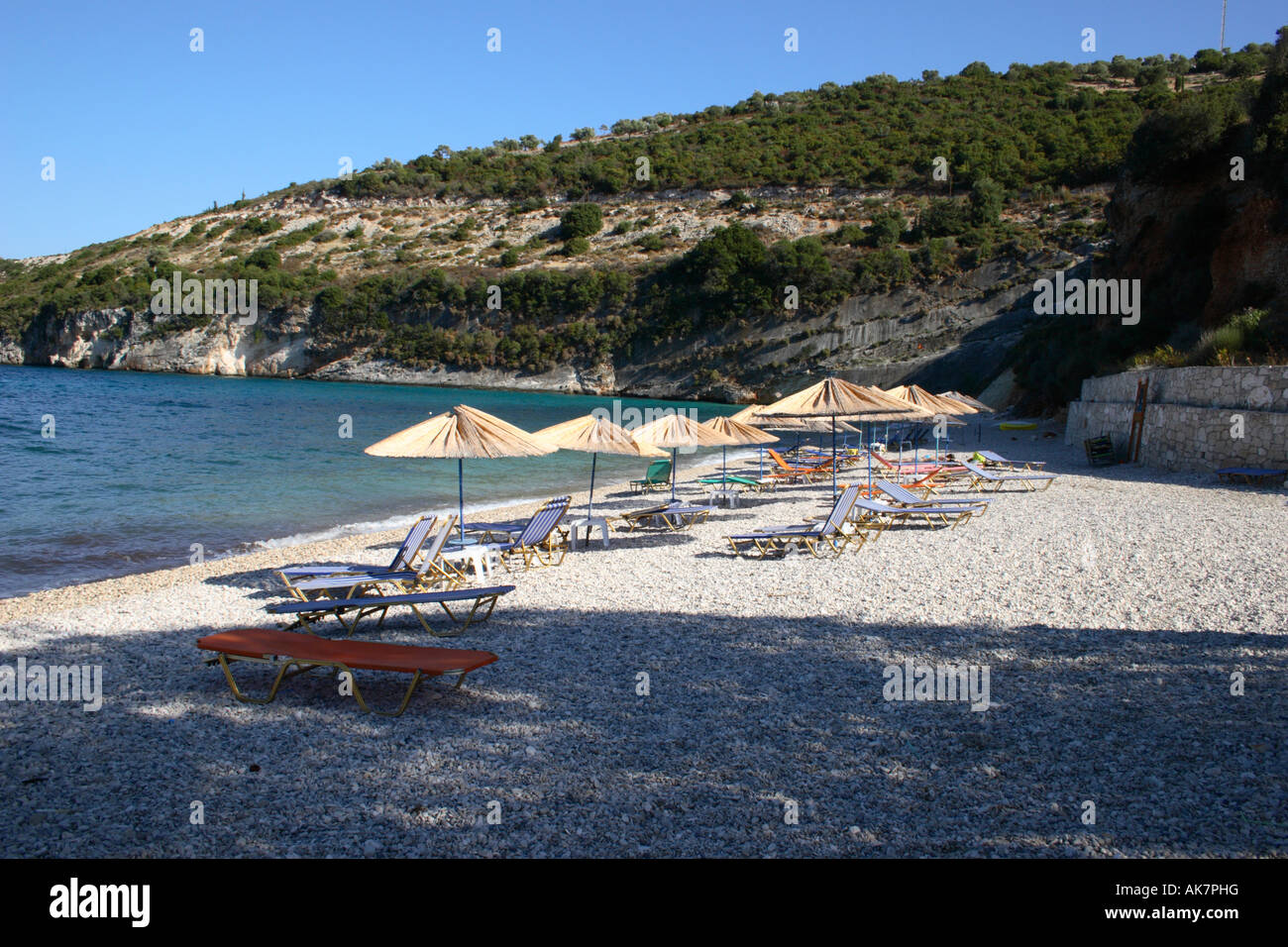Makris Gialos beach, Zakynthos, Greece Stock Photo - Alamy