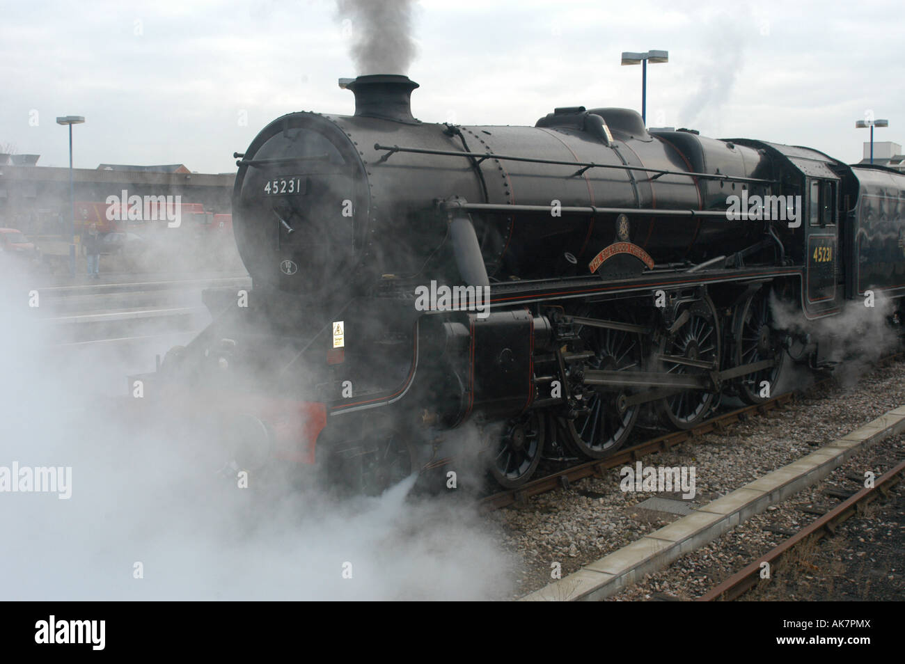 The Sherwood Forester Steam Train Stock Photo - Alamy