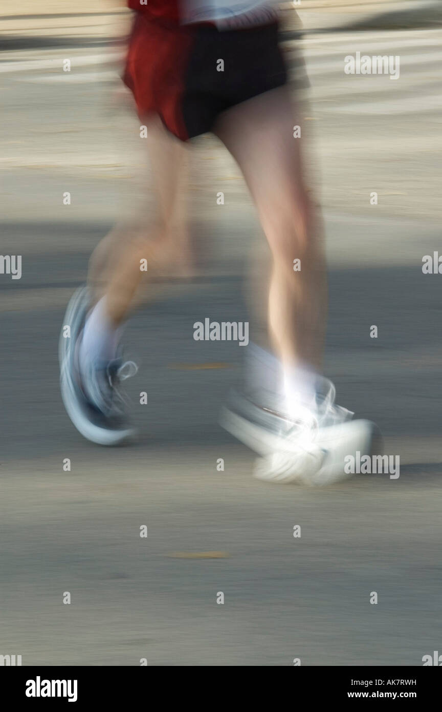 COMPETITION RACE. FEET ON MOVEMENT Stock Photo - Alamy