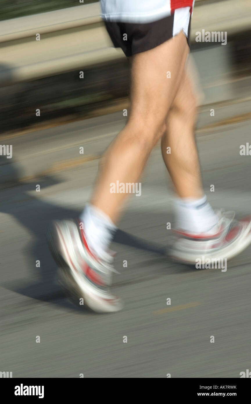 COMPETITION RACE. FEET ON MOVEMENT Stock Photo - Alamy