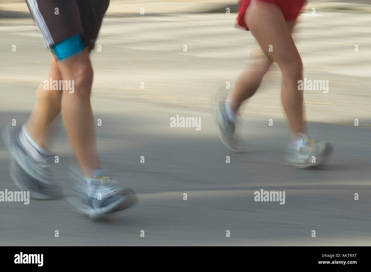 COMPETITION RACE. FEET ON MOVEMENT Stock Photo - Alamy