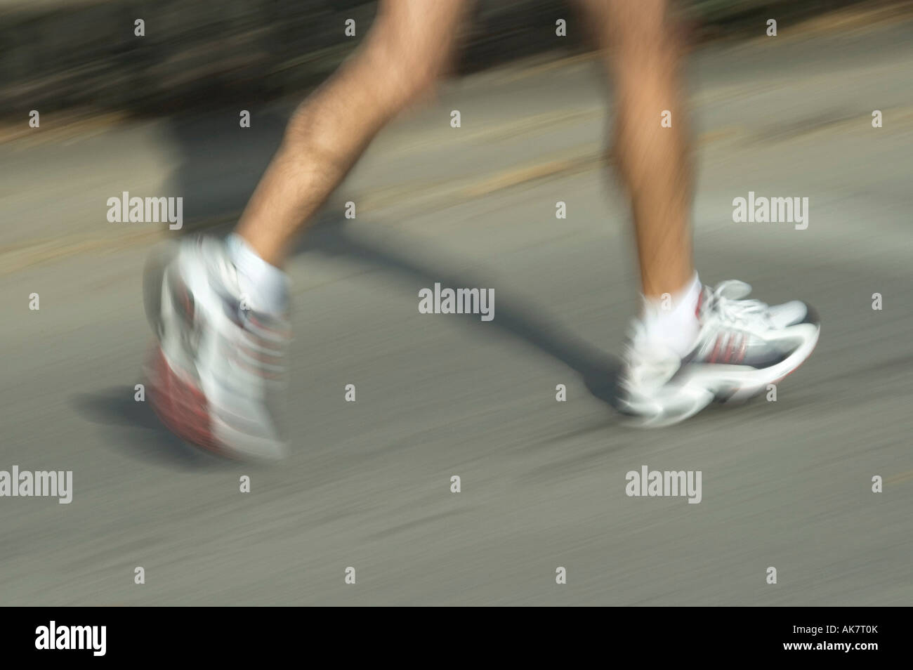 COMPETITION RACE. FEET ON MOVEMENT Stock Photo - Alamy