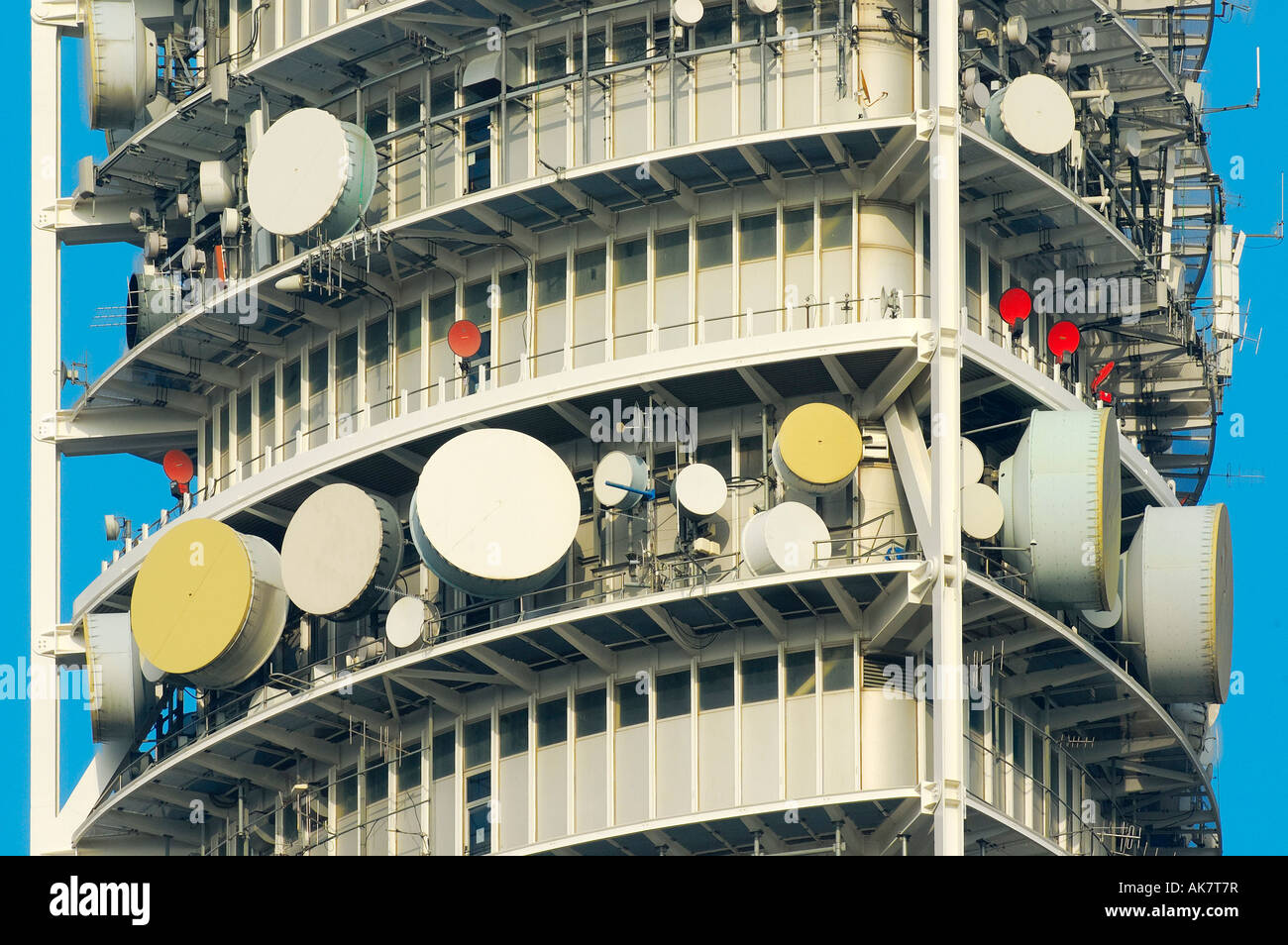 TELECOMMUNICATION TOWER DESIGN BY NORMAN FOSTER BARCELONA SPAIN Stock ...