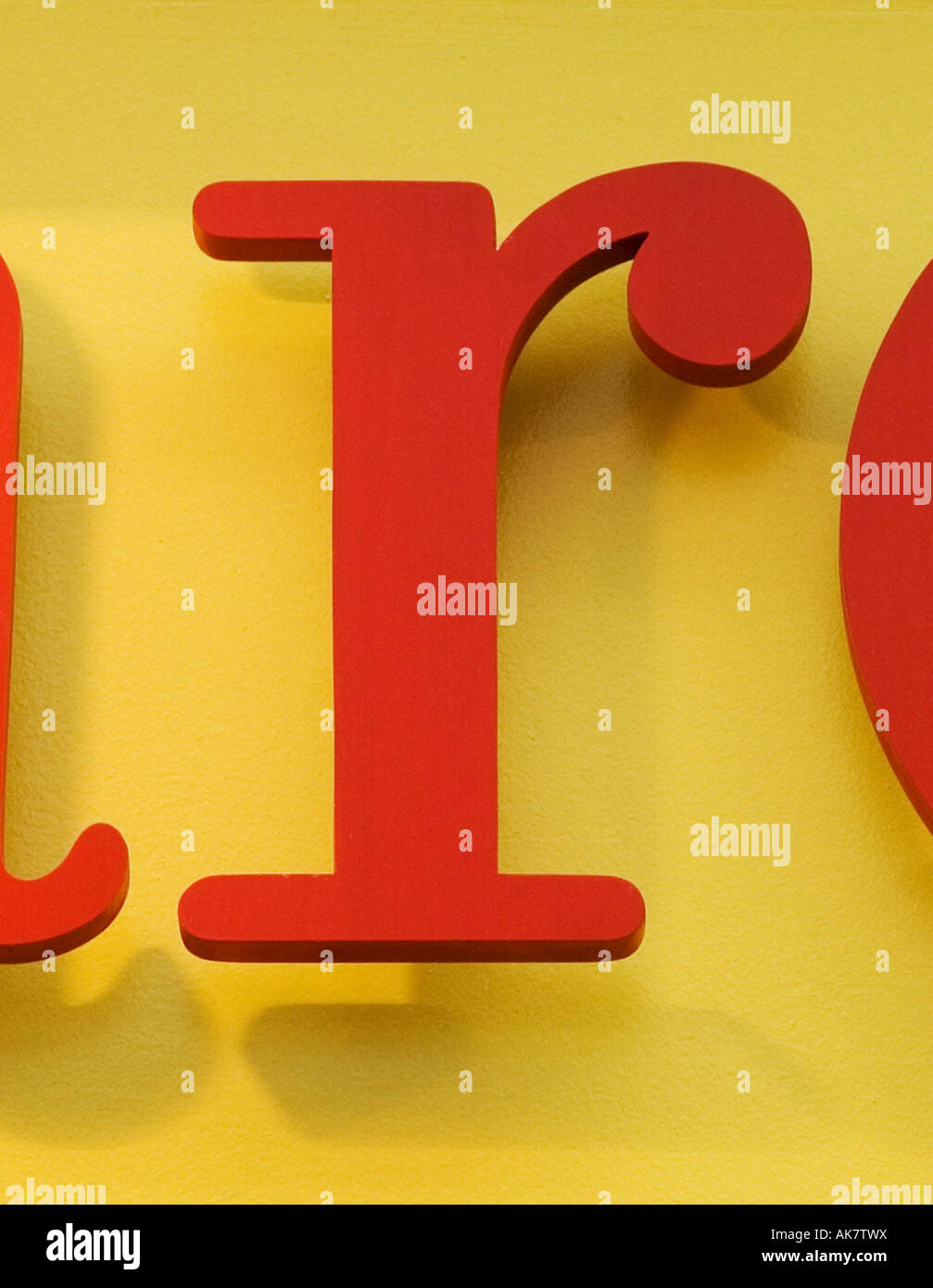 ALPHABET LETTER R Stock Photo - Alamy