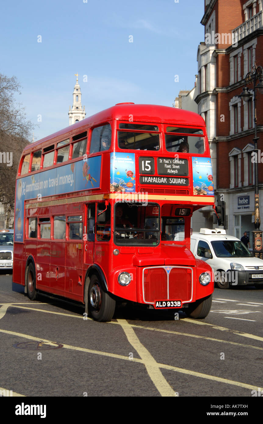 Red London bus United Kingdom Stock Photo - Alamy