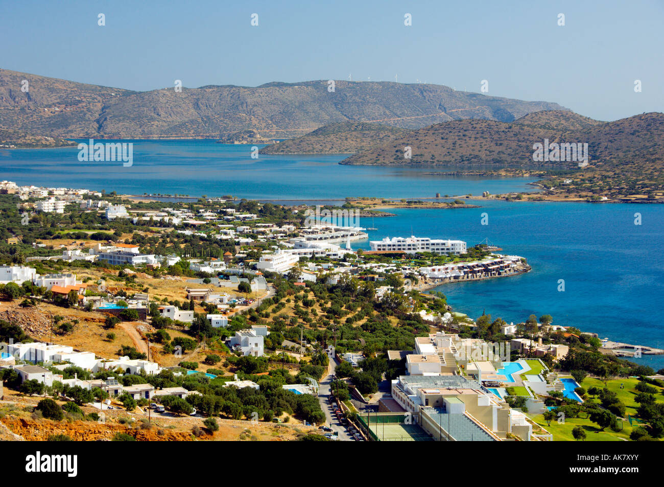 Elounda village crete greece hi-res stock photography and images - Alamy
