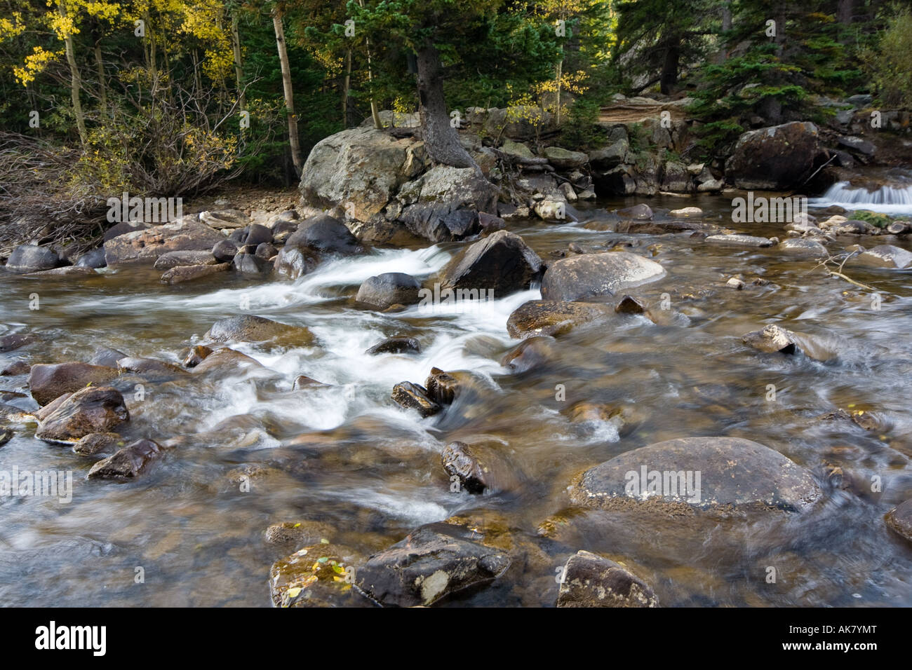 Clear mountain river runs through hi-res stock photography and images ...
