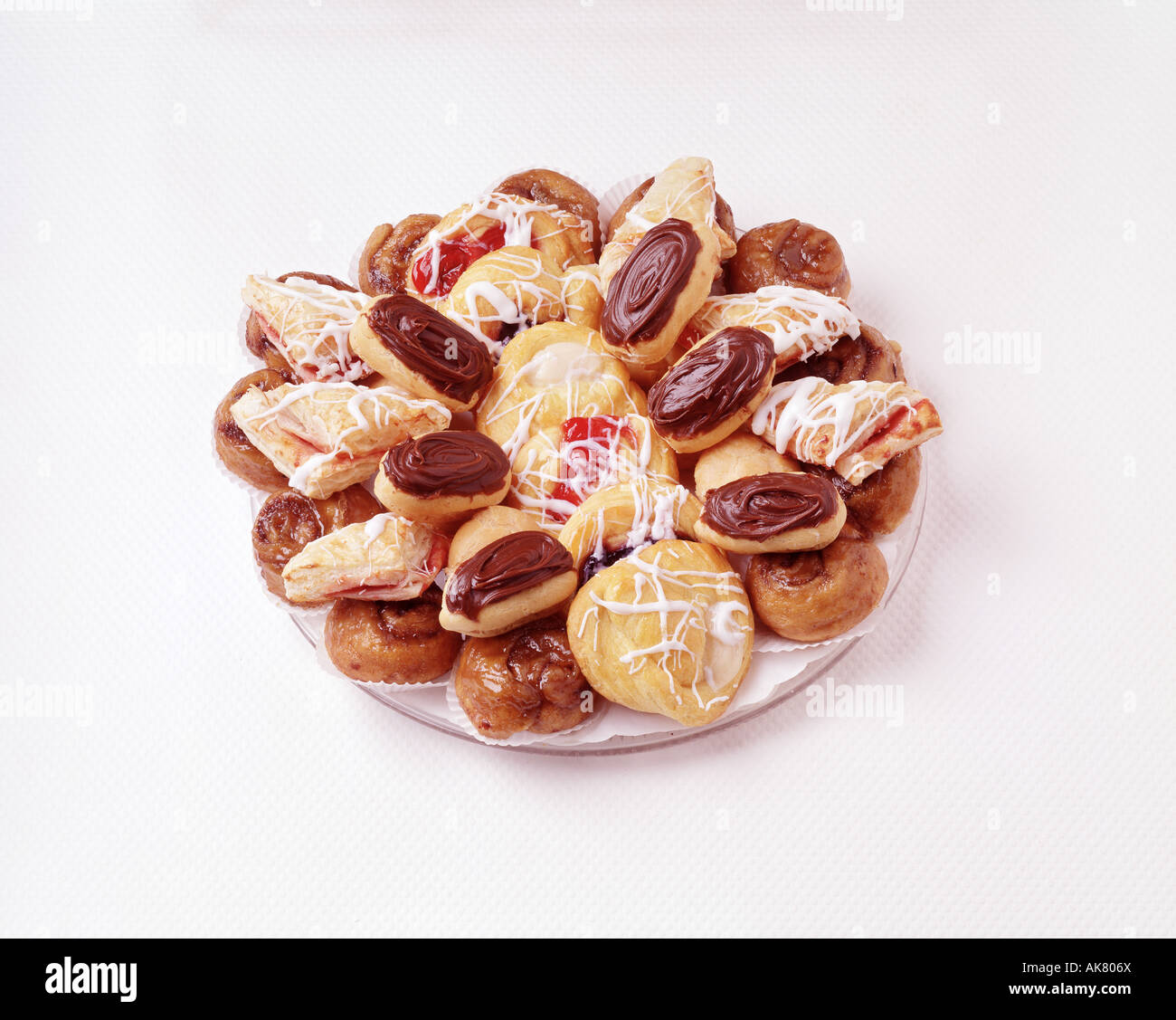 party business holiday tray eclairs turnovers chocolate strawberry ...