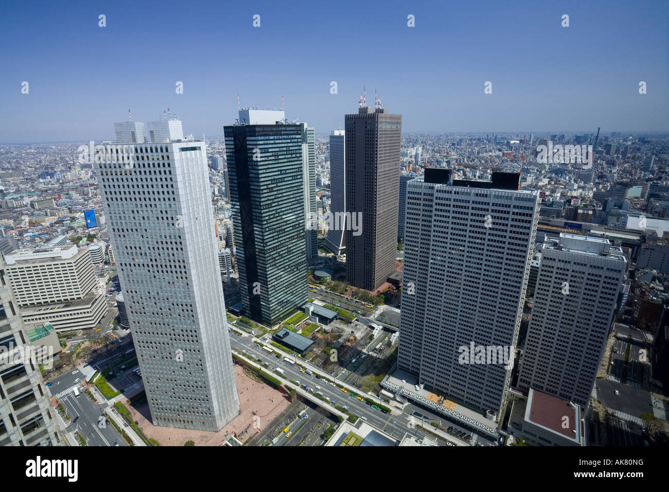 Shinjuku newly developed city center Stock Photo - Alamy