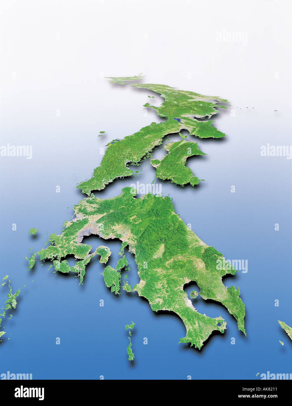 Map of Kyushu area Stock Photo - Alamy