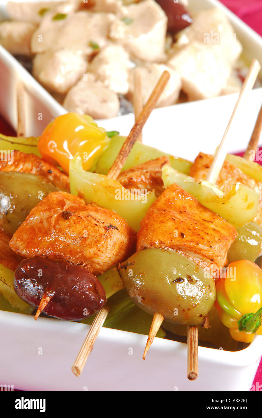 Spanish chicken skewers hi-res stock photography and images - Alamy
