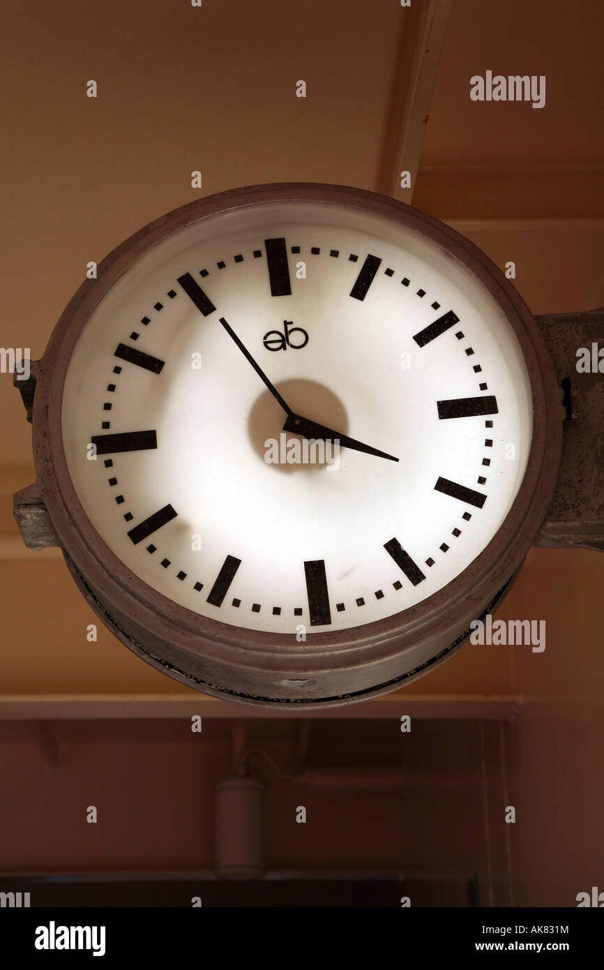 Clock on Ship Monarch of seas Royal Caribbean Stock Photo - Alamy