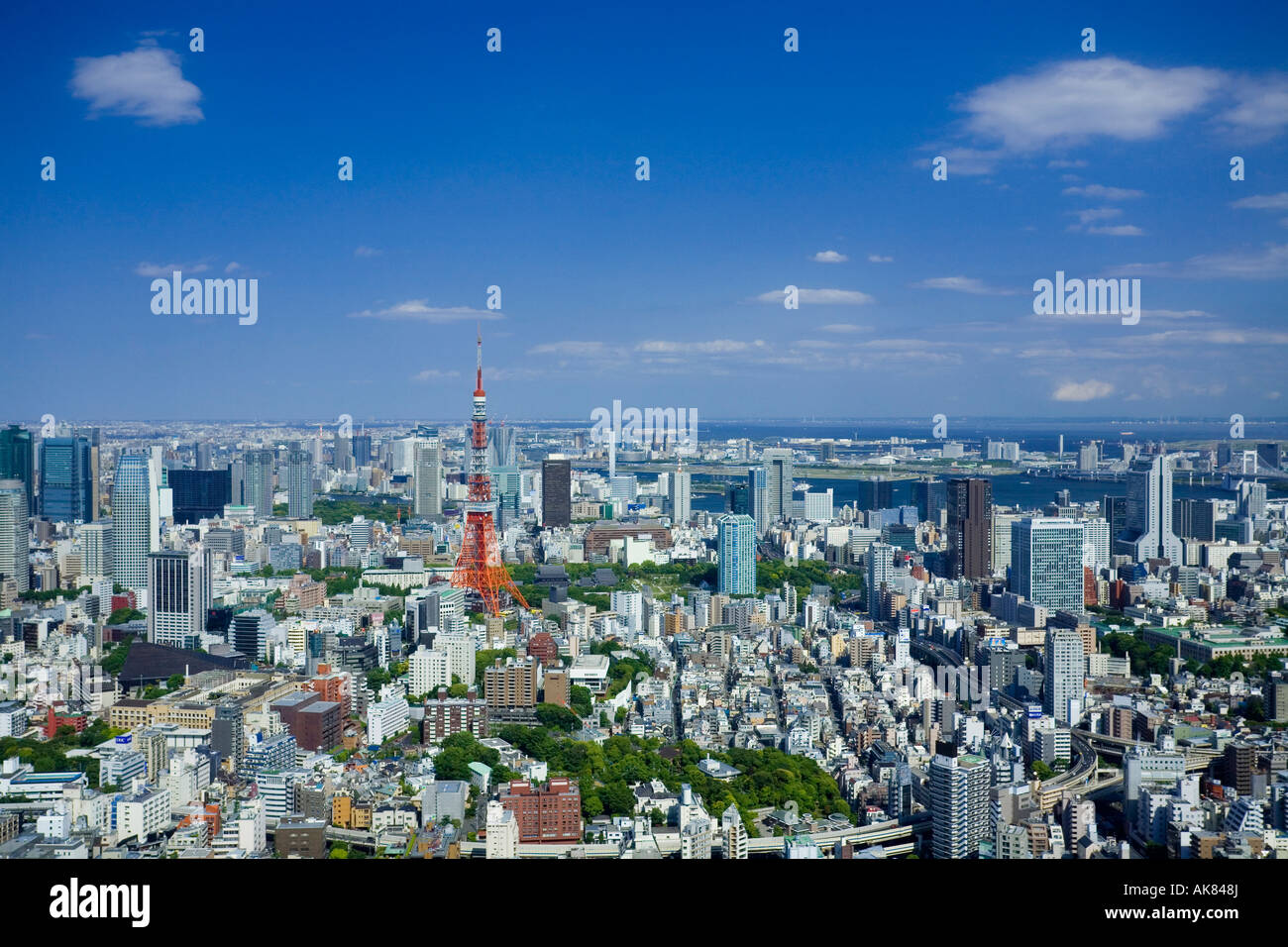 Tokyo downtown area Stock Photo - Alamy