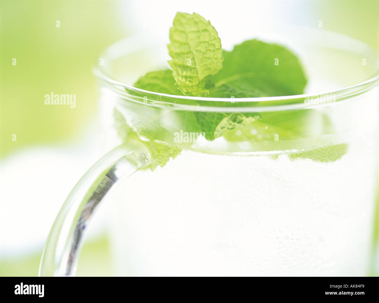 Mint in glass Stock Photo - Alamy