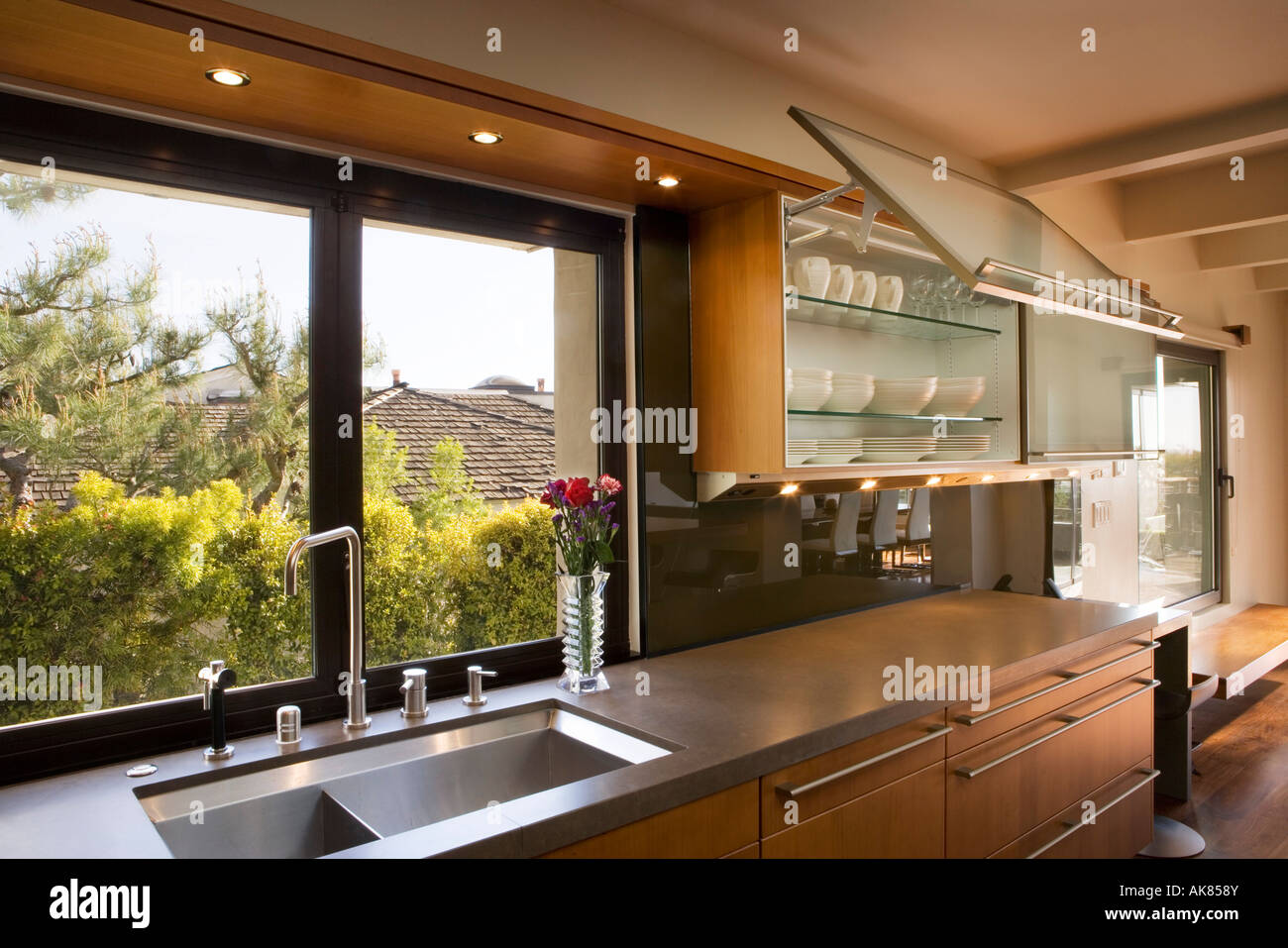 Modern Kitchen Cupboards Stock Photo - Alamy