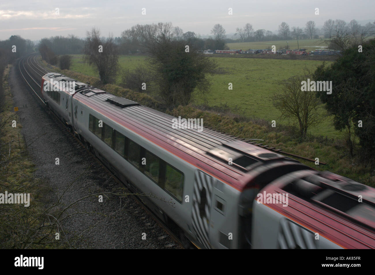 Modern Express Train Stock Photo - Alamy
