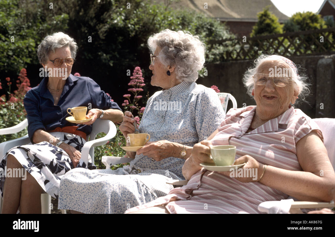 Old women drinking hi-res stock photography and images - Alamy