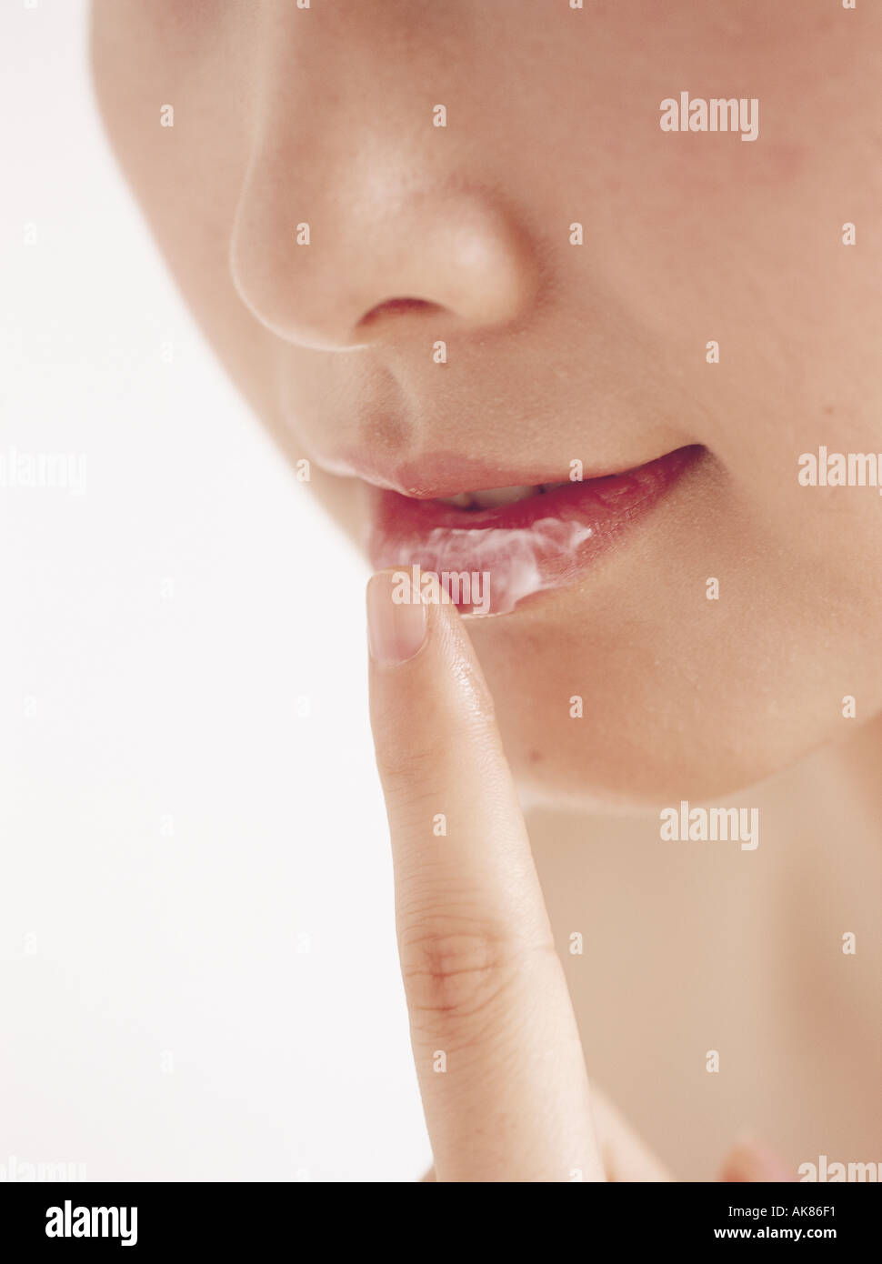 Applying cremes hi-res stock photography and images - Alamy