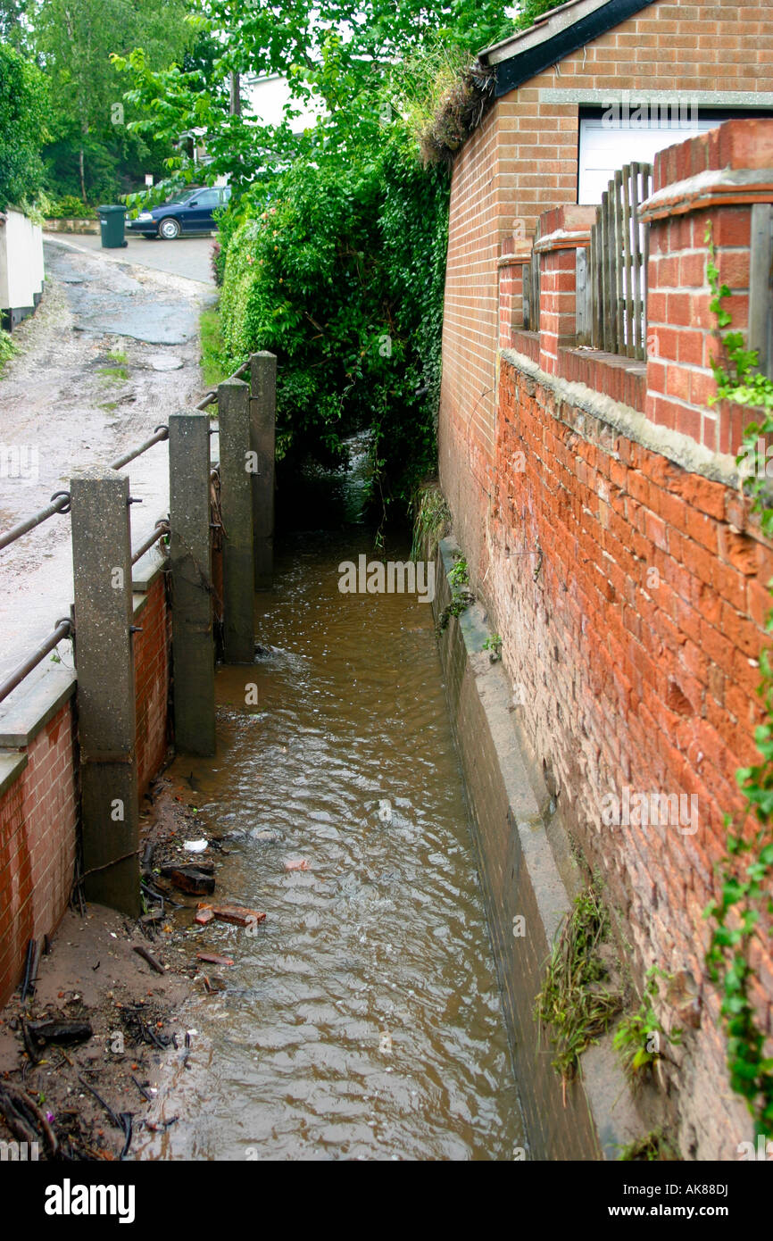 The Upper Dumble in Lambley after the flood recedes. Lambley ...