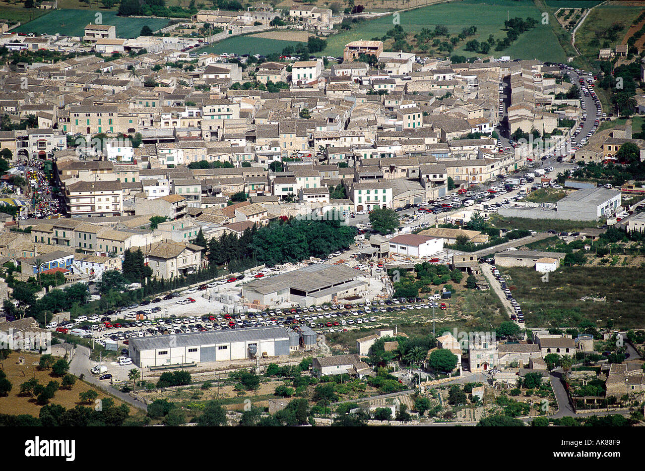 Sineu Pla Aerial View Mallorca Majorca Spain Europe Mediterranean Stock ...