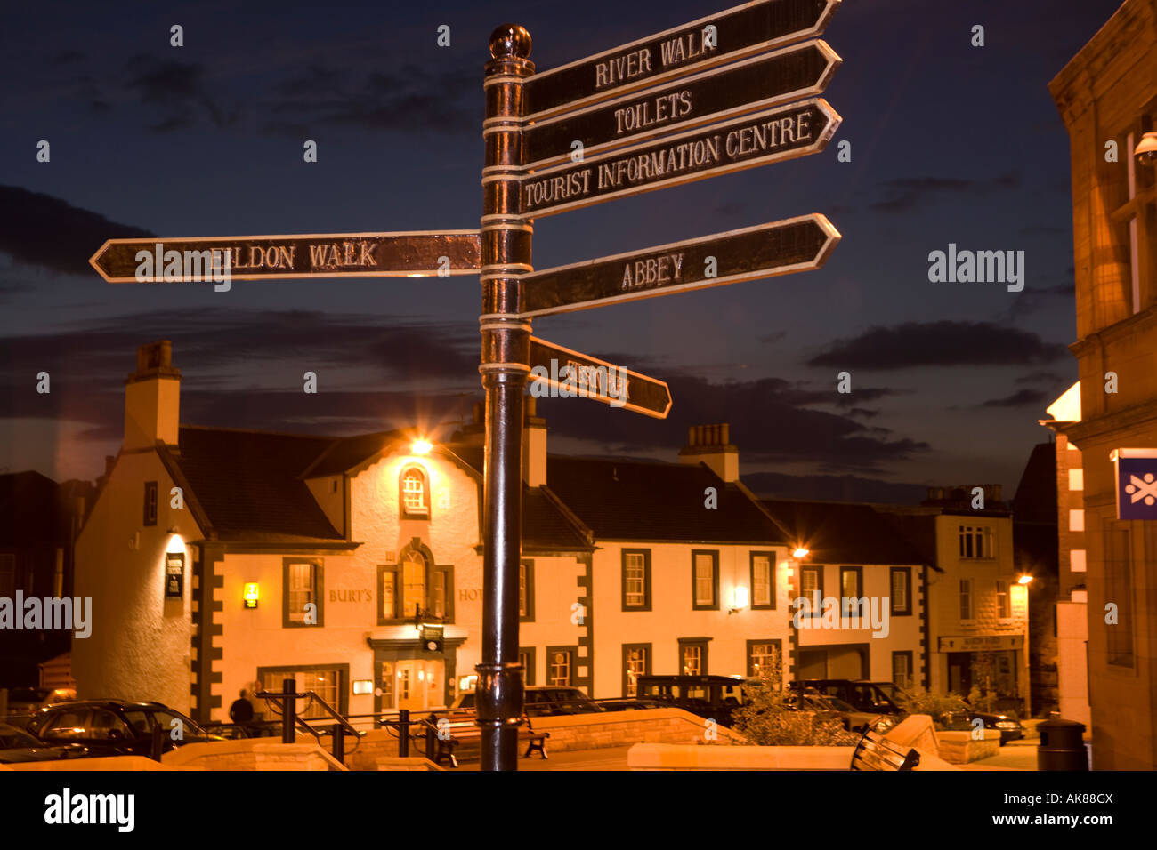 Melrose town scottish borders hi-res stock photography and images - Alamy