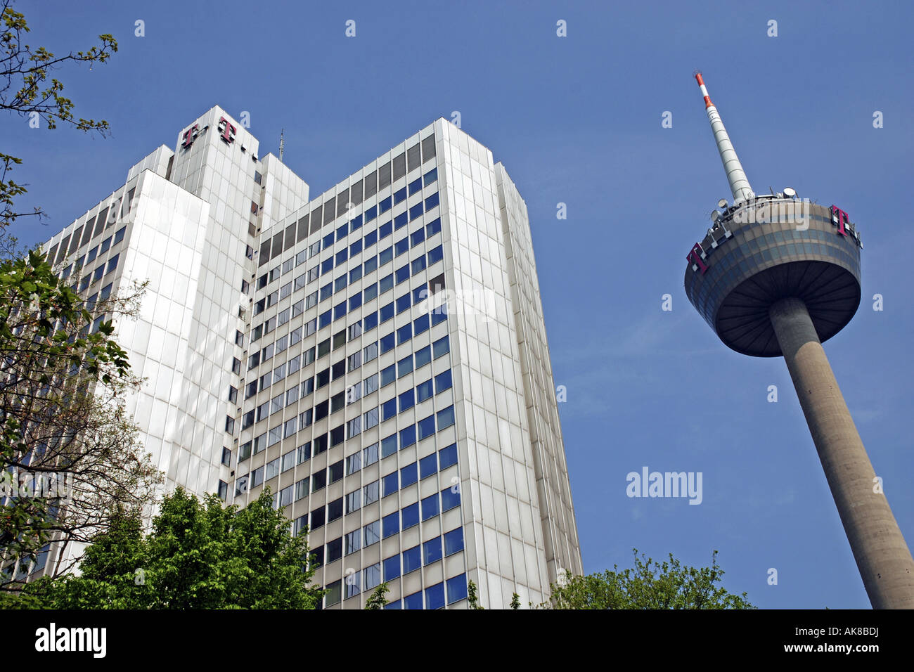 Cologne's landmarks, the television-tower Colonius, Germany, North ...
