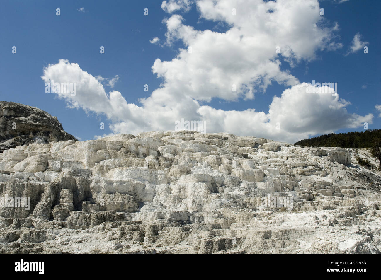 Yellowstone travertin hi-res stock photography and images - Alamy