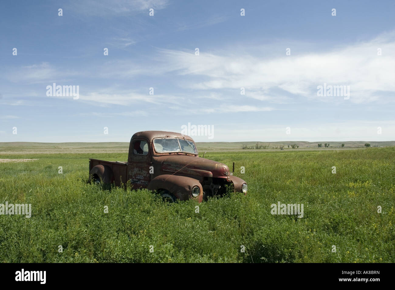 rusty pick-up truck, USA, Montana Stock Photo - Alamy