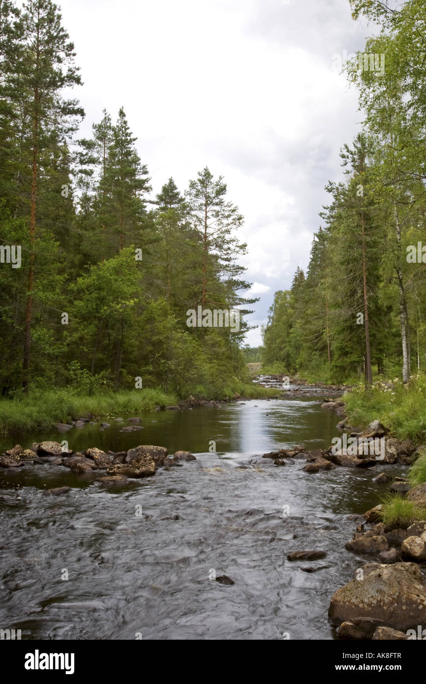 river scenery in Sweden, Sweden Stock Photo - Alamy