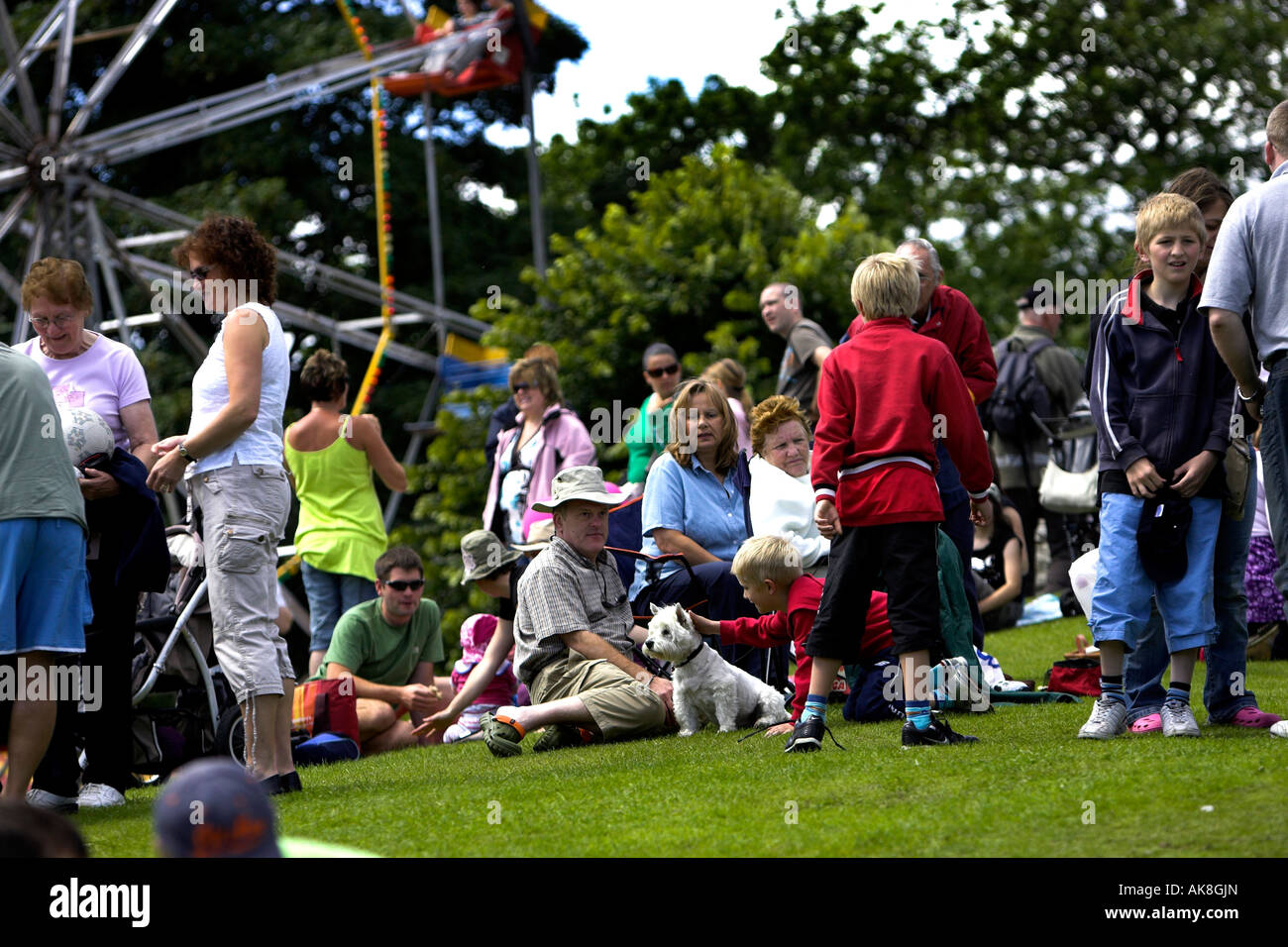 Funfair rides at the annual fair held on the Glebe - Bowness Bay on ...