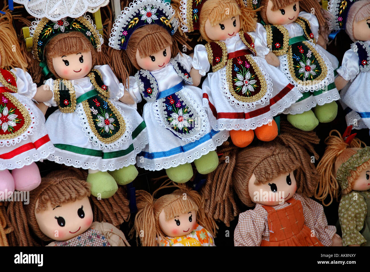 HUNGARIAN RAG DOLLS SOUVENIR MARKET Stock Photo - Alamy