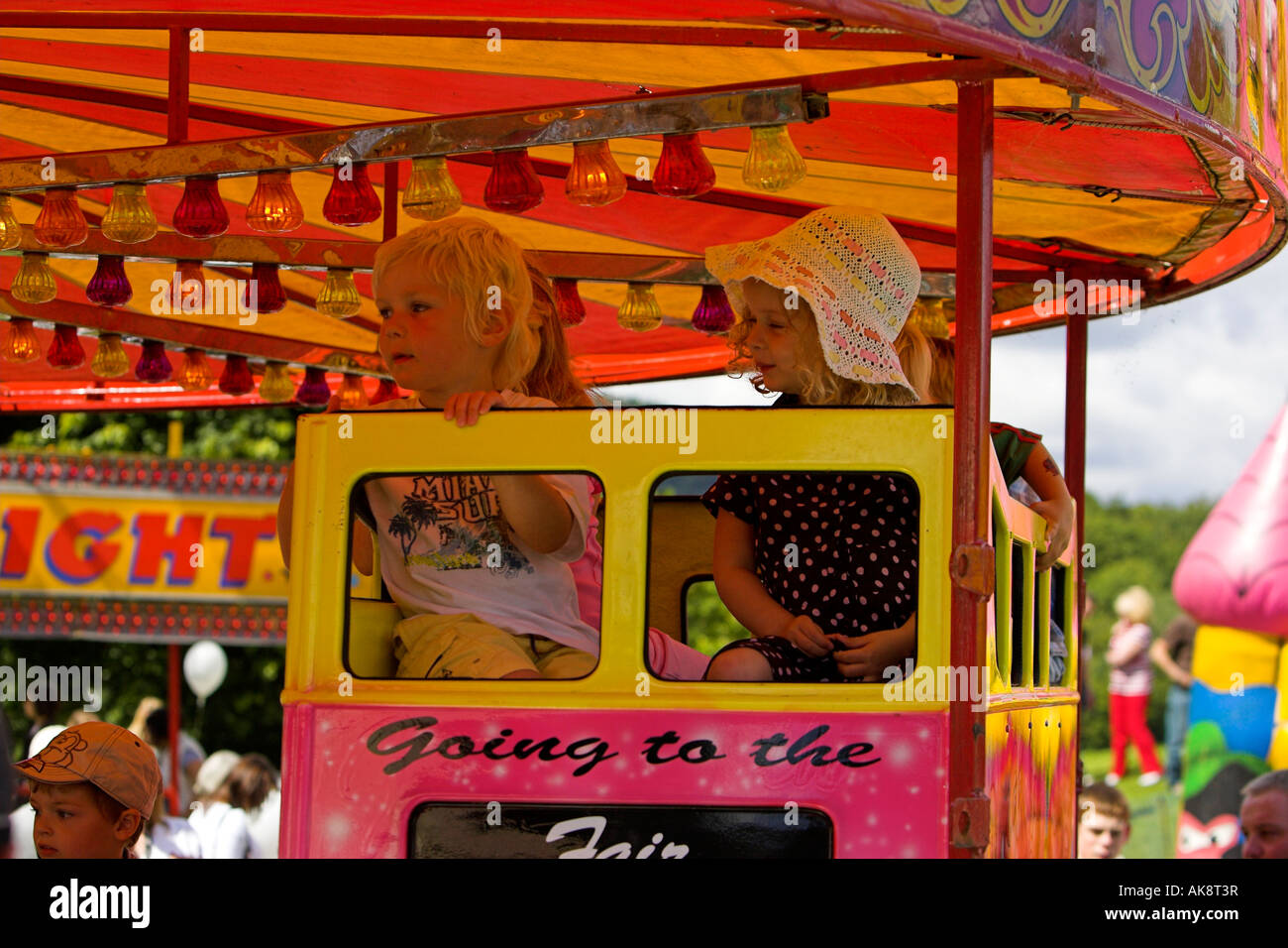 Funfair rides at the annual fair held on the Glebe - Bowness Bay on ...