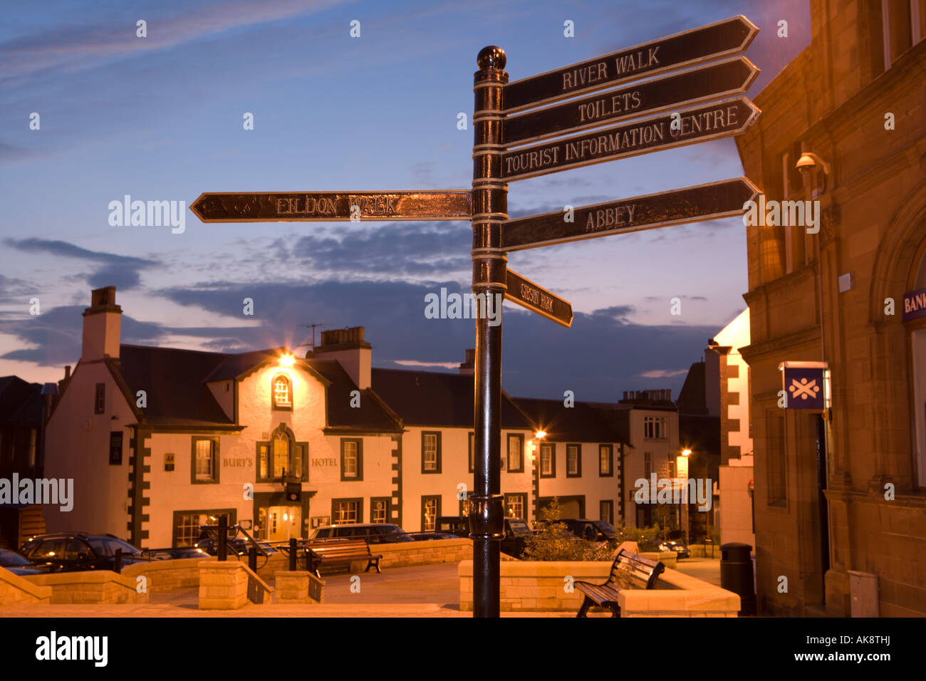 Melrose town scottish borders hi-res stock photography and images - Alamy