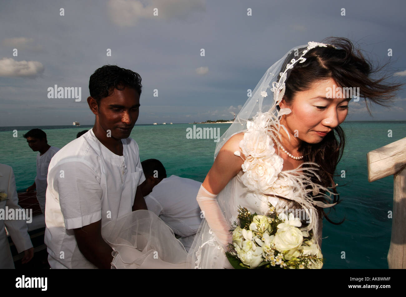 Soneva gili a Japanese couple during a mock wedding ceremony By law is ...