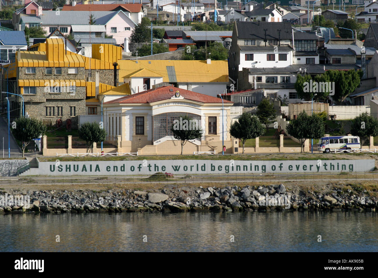 museum at the end of the world in Ushuaia in Argentina South America ...
