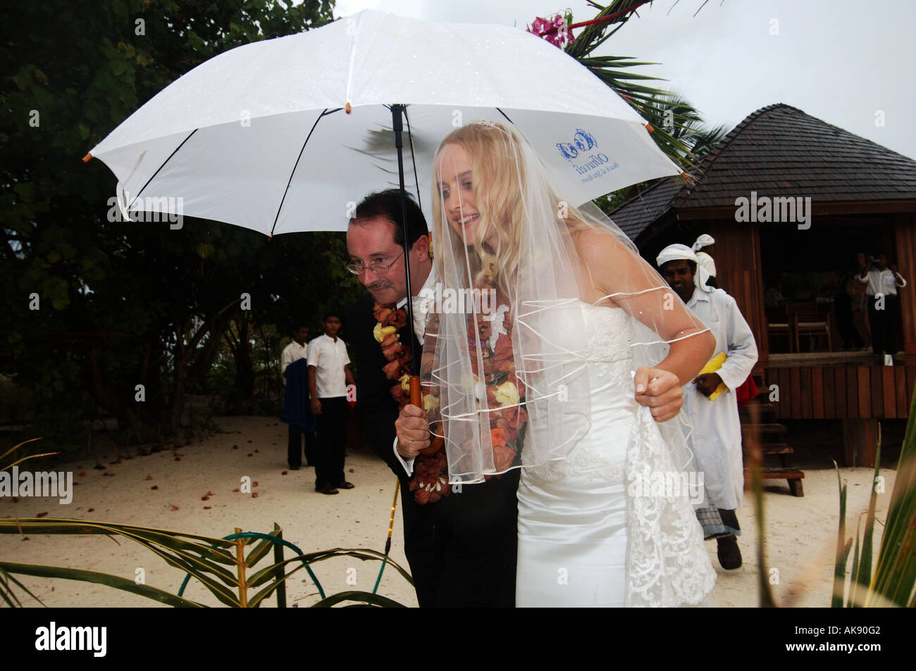 Olhuveli Resort Adrian Godwin from England and Elvira Andreeva from ...