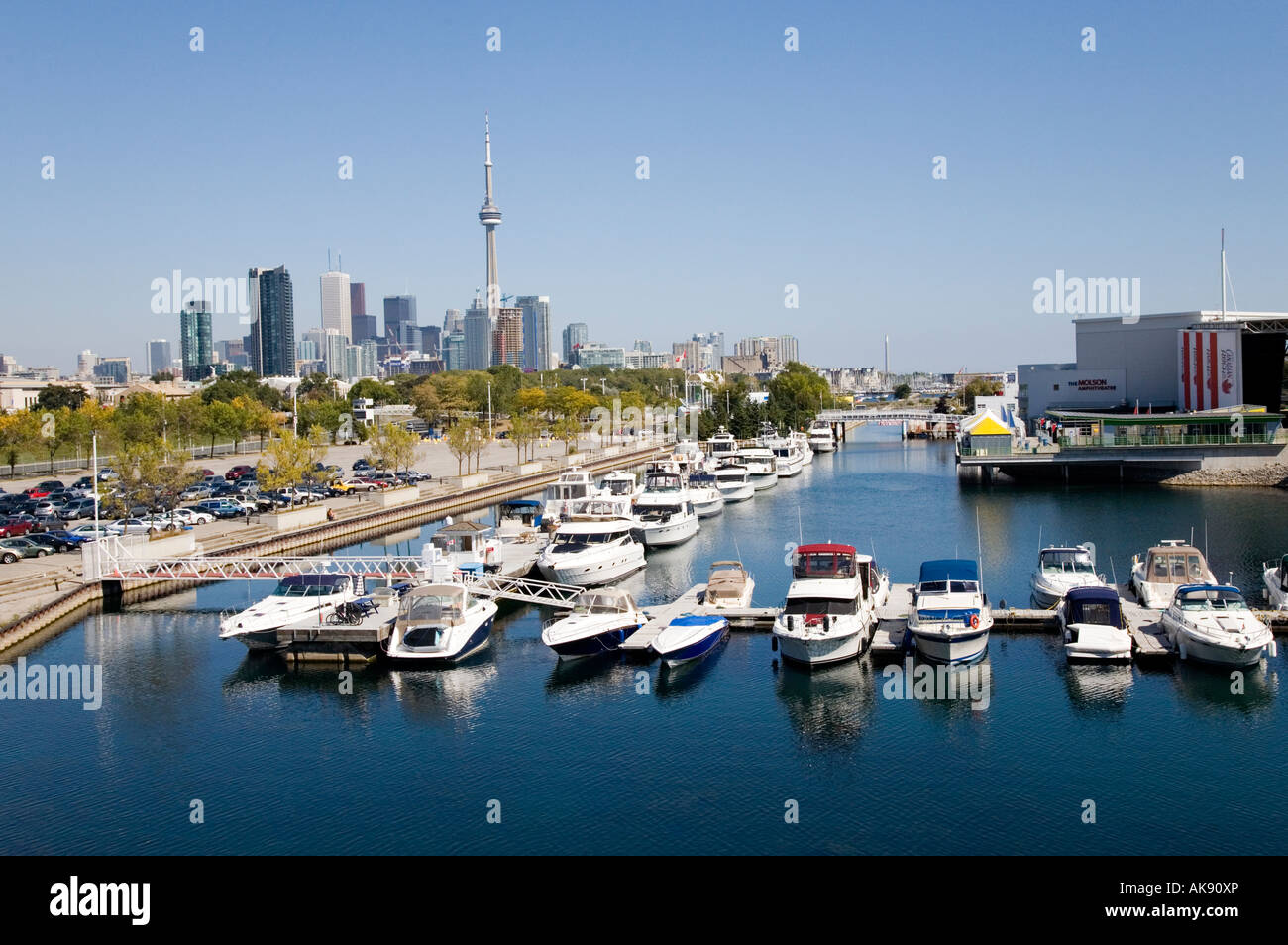 Toronto Ontario Canada North America Skyline view as seen from Ontario ...
