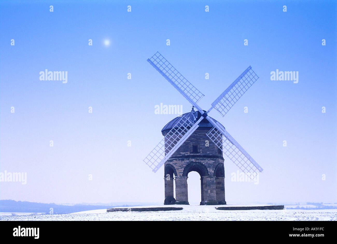Chesterton windmill, folly, fosse way, warwickshire, England, UK Stock ...