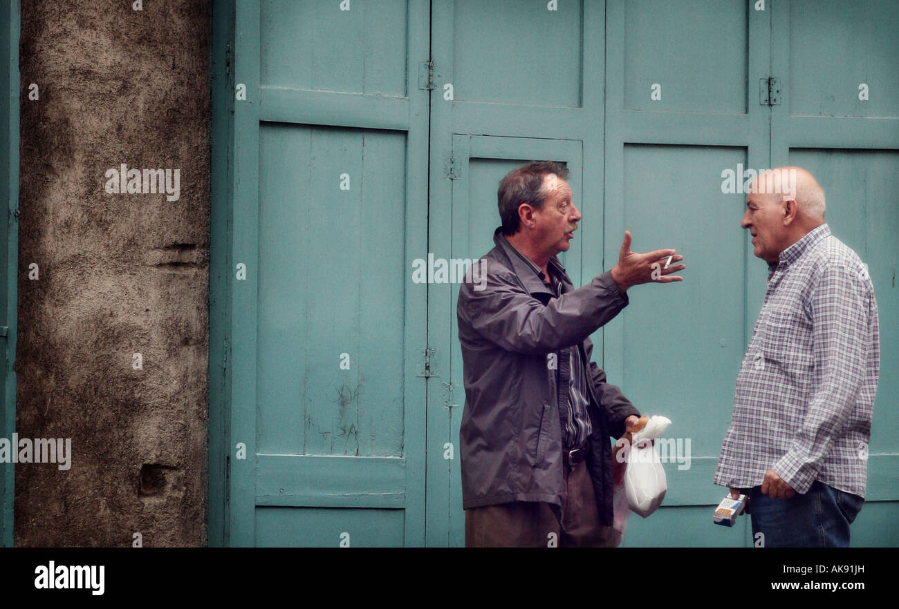French men talking hi-res stock photography and images - Alamy