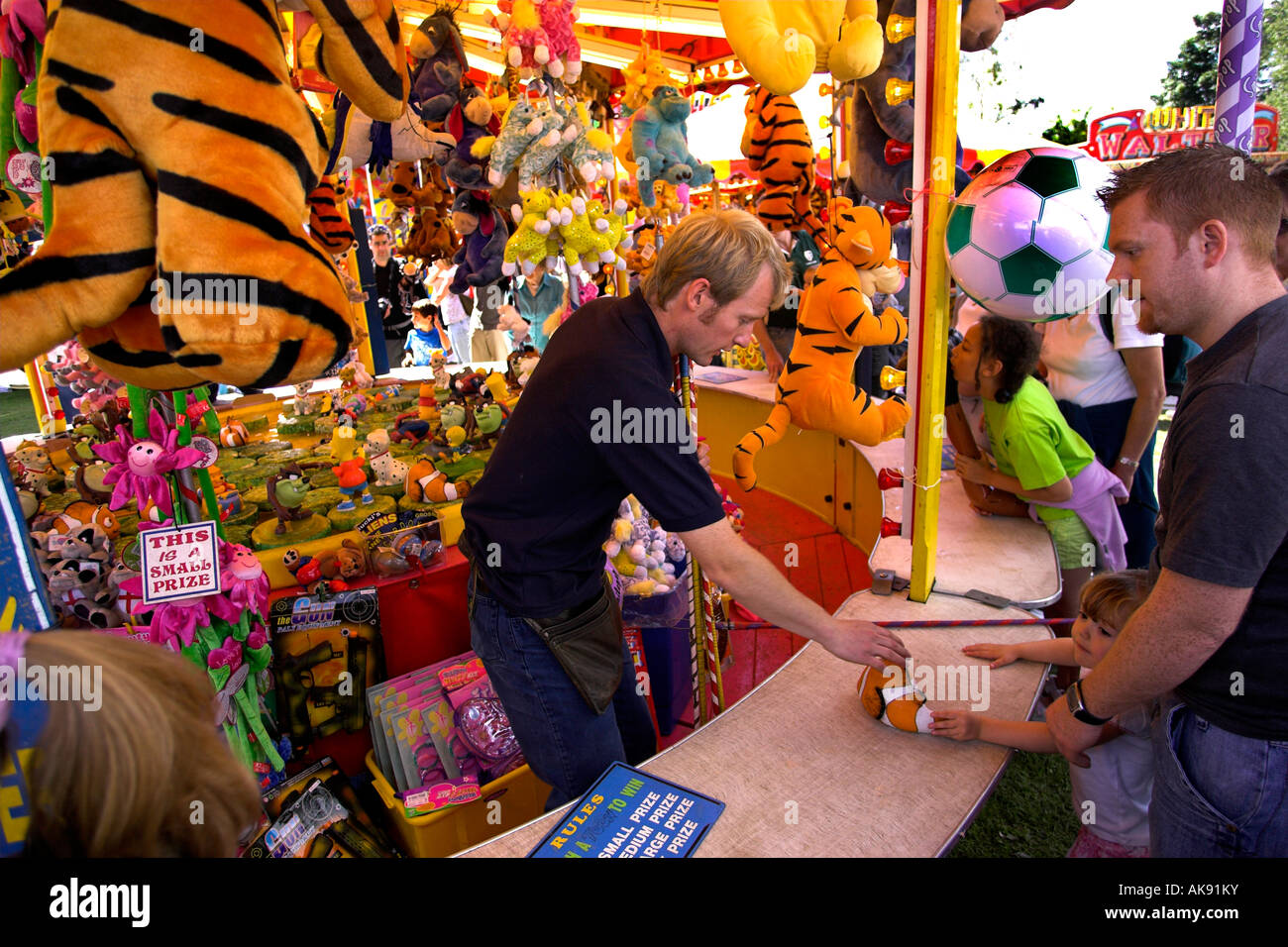 Funfair rides at the annual fair held on the Glebe - Bowness Bay on ...