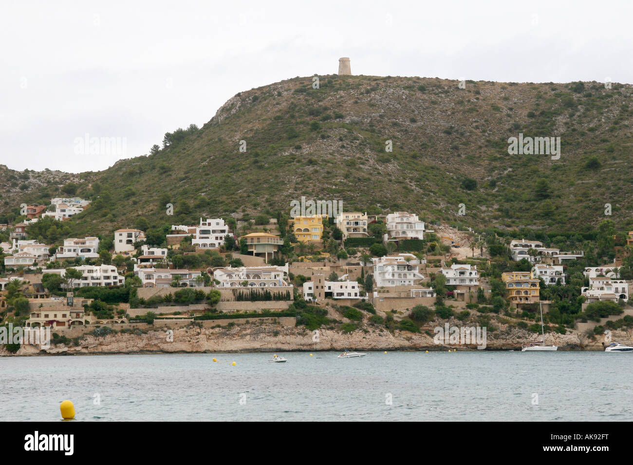Seaside coastal living in Moraira Teulada Spain Stock Photo - Alamy