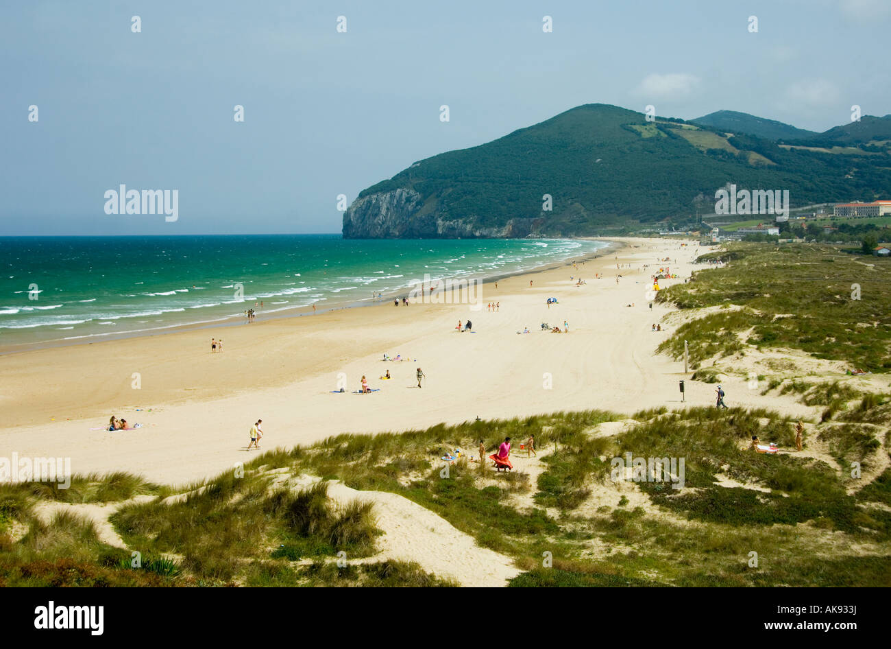 playa de Berria, near Santona, Cantabria, Northern Spain Stock Photo ...