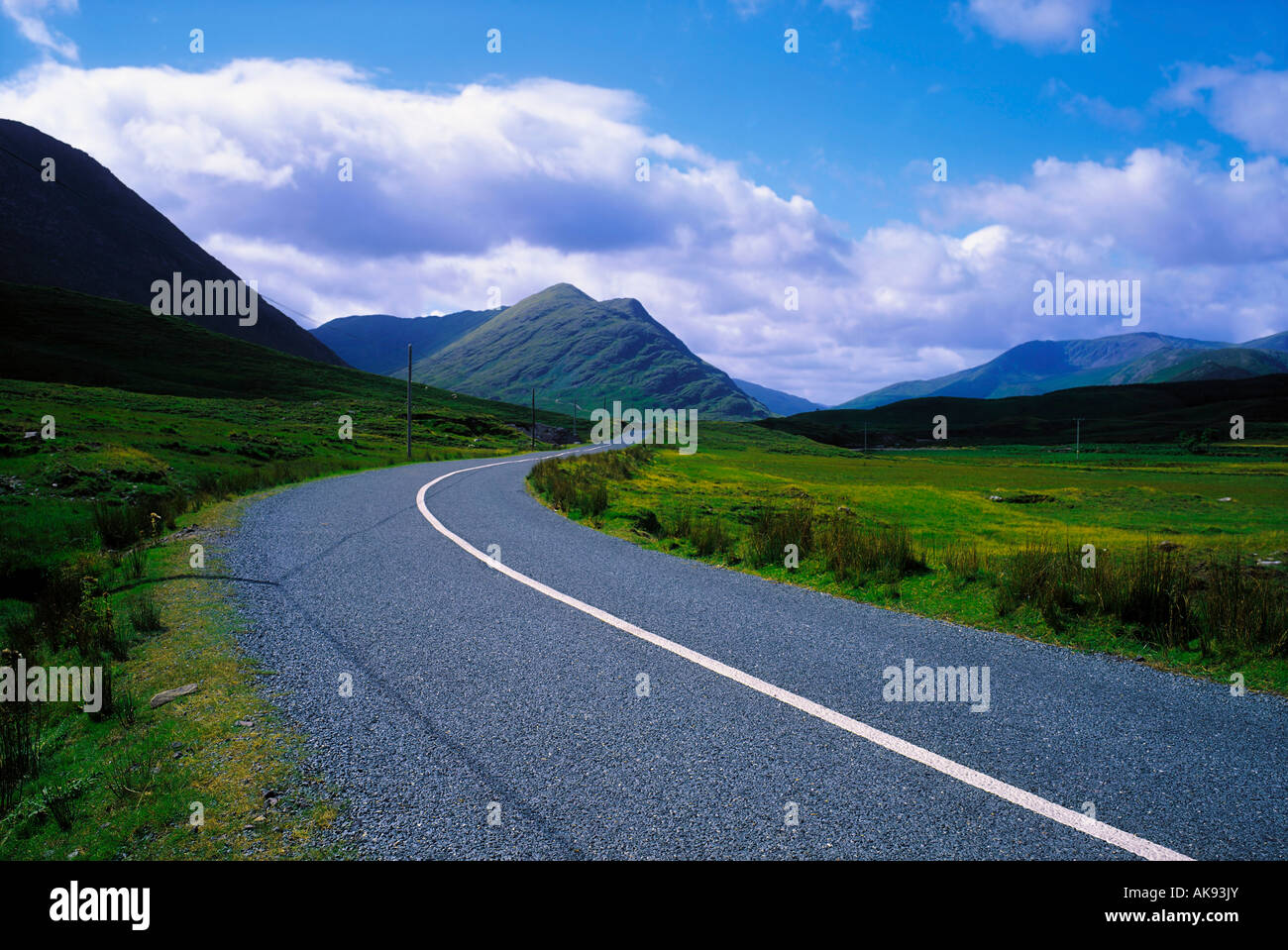 County Galway, Ireland, Road near Killary Harbour Stock Photo - Alamy