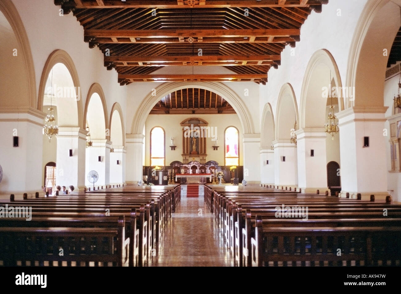 Interior of the Catedral de la Candelaria in Camaguey Cuba Stock Photo ...