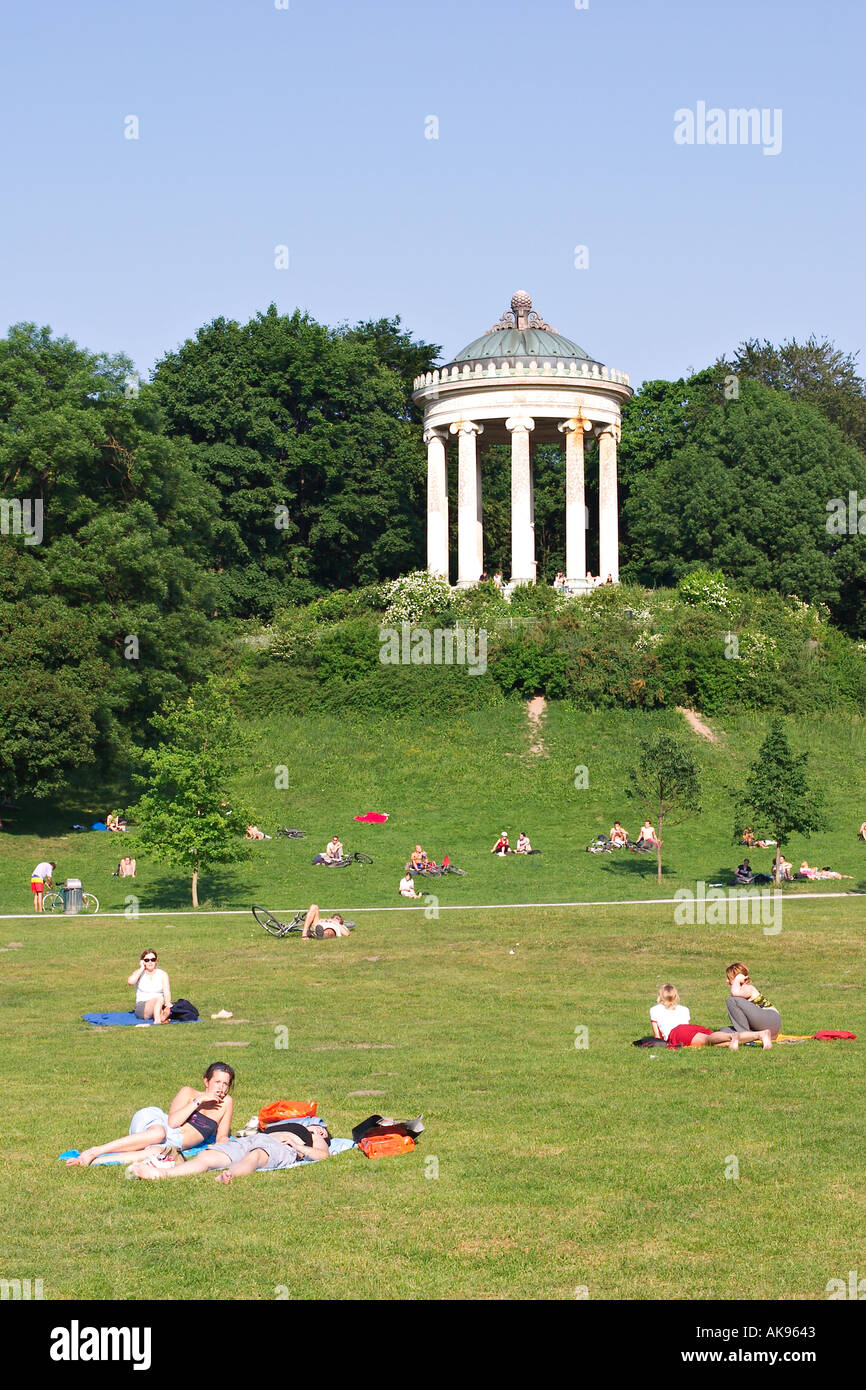 Monopterus in English Garden in Munich Stock Photo - Alamy