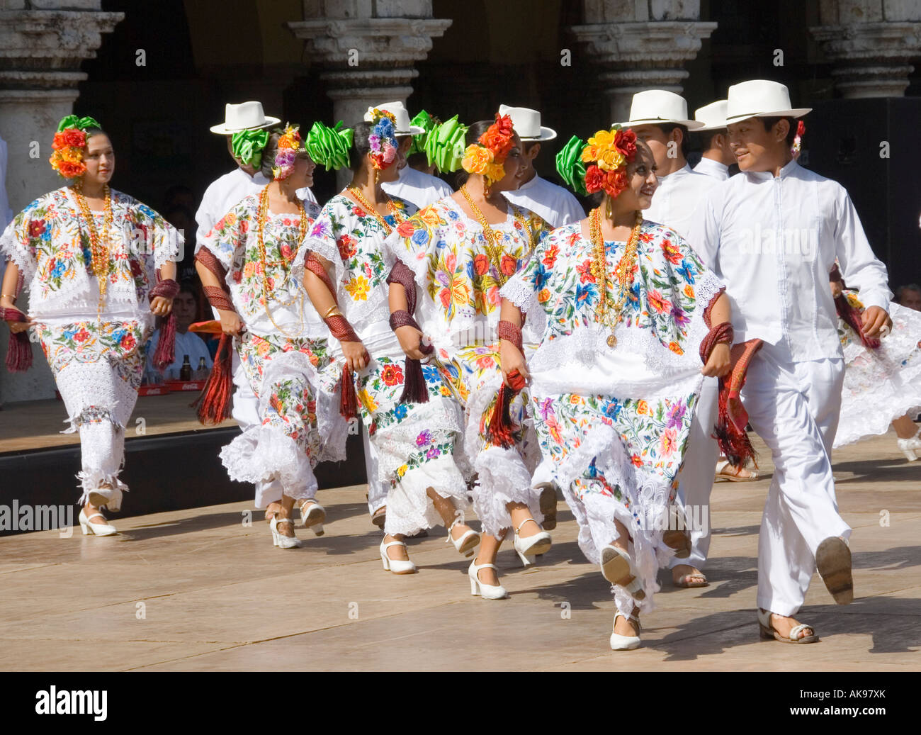 Dancers in Traditional Colourful Embroidered Dress Performing during ...