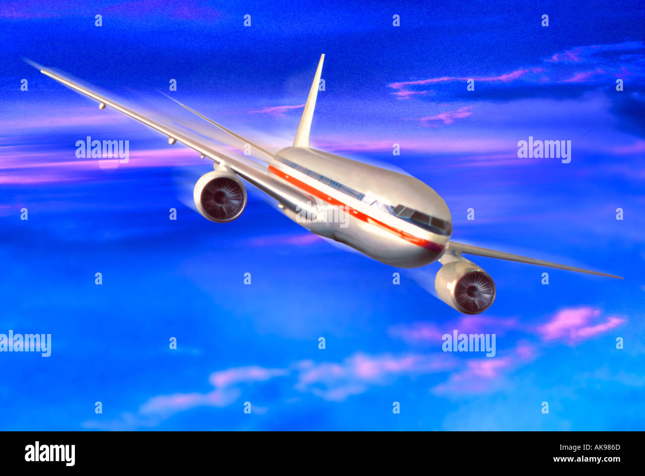 737 airplane illustration hi-res stock photography and images - Alamy