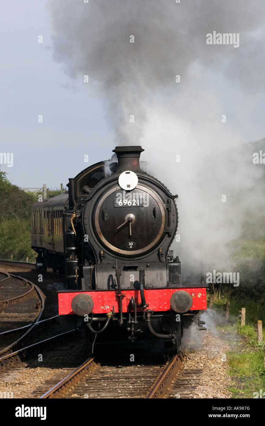 railways train steam engine loco locomotive Stock Photo - Alamy