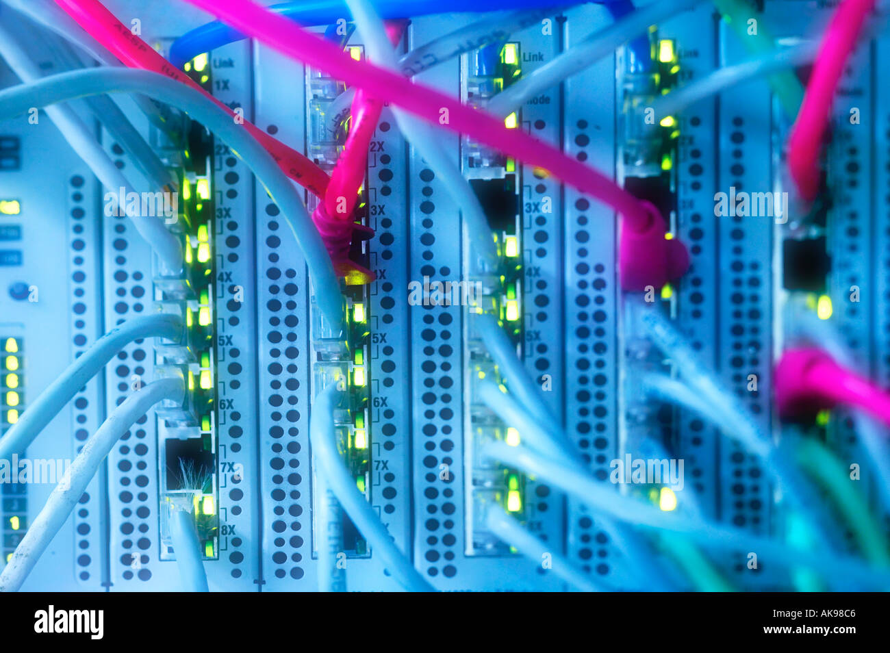 Computer Wires 3 Stock Photo - Alamy