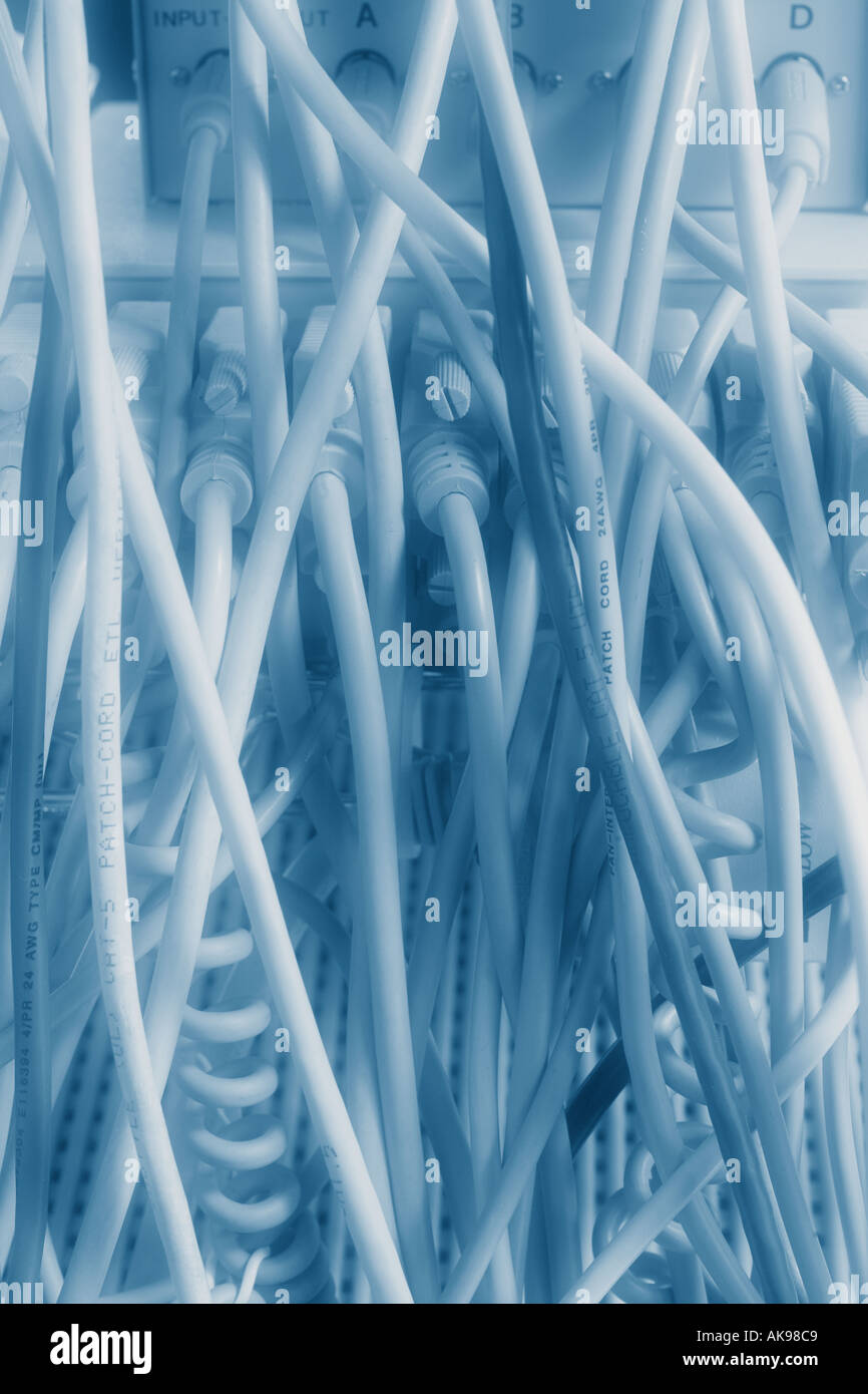 Computer Wires 5 Stock Photo - Alamy